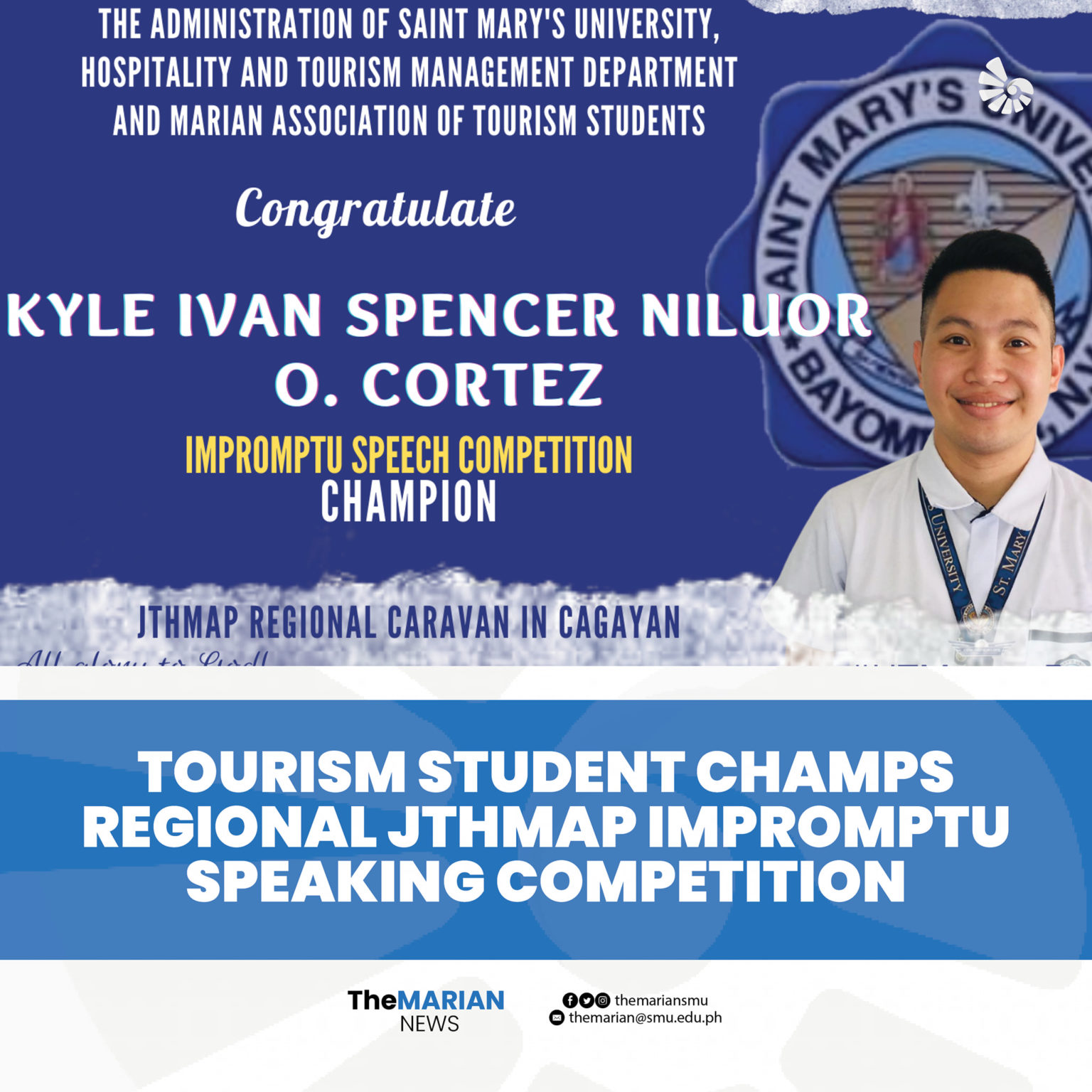 Tourism Student Champs Regional JTHMAP Impromptu Speaking Competition ...