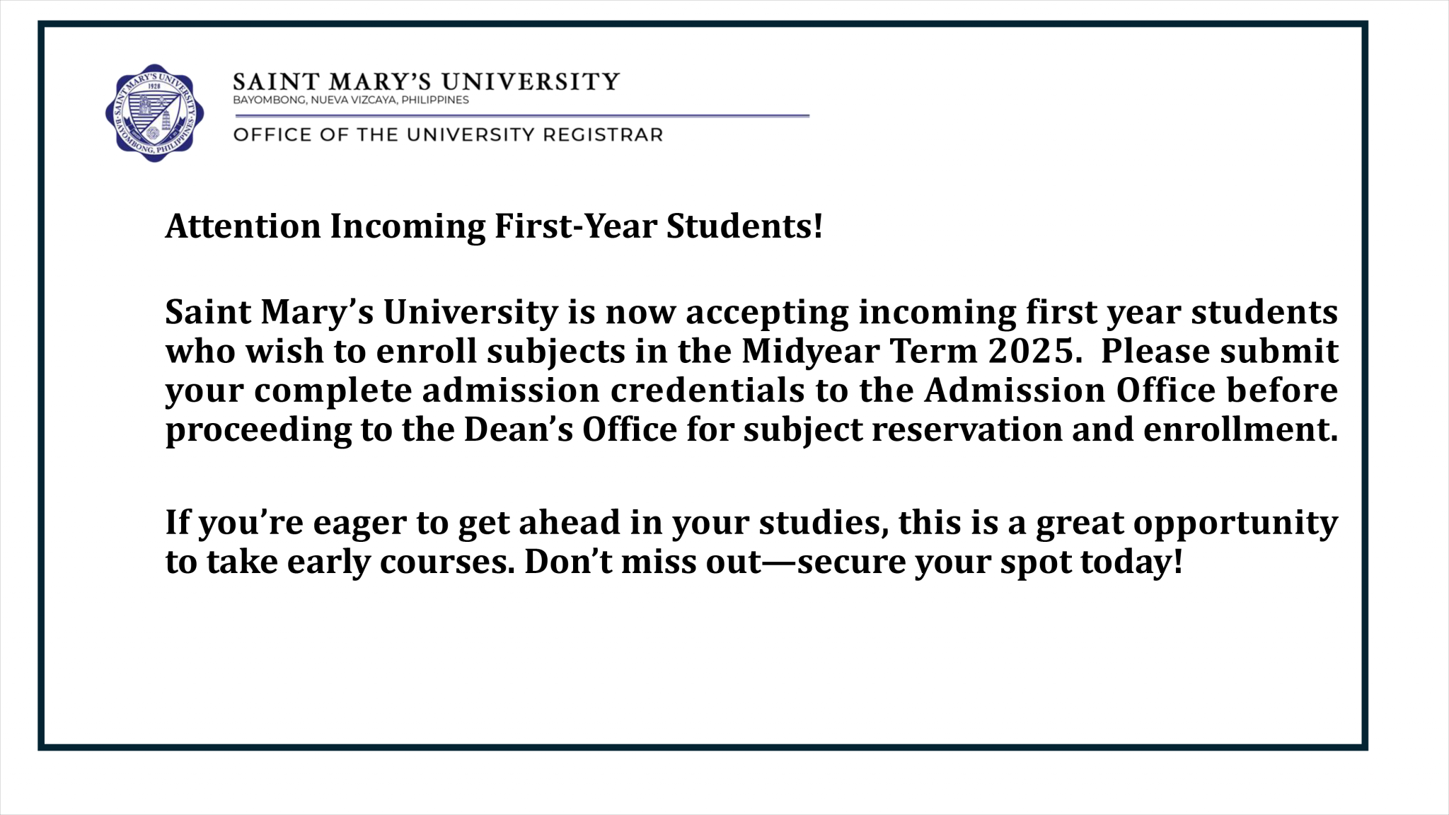 SMU – Saint Mary’s University