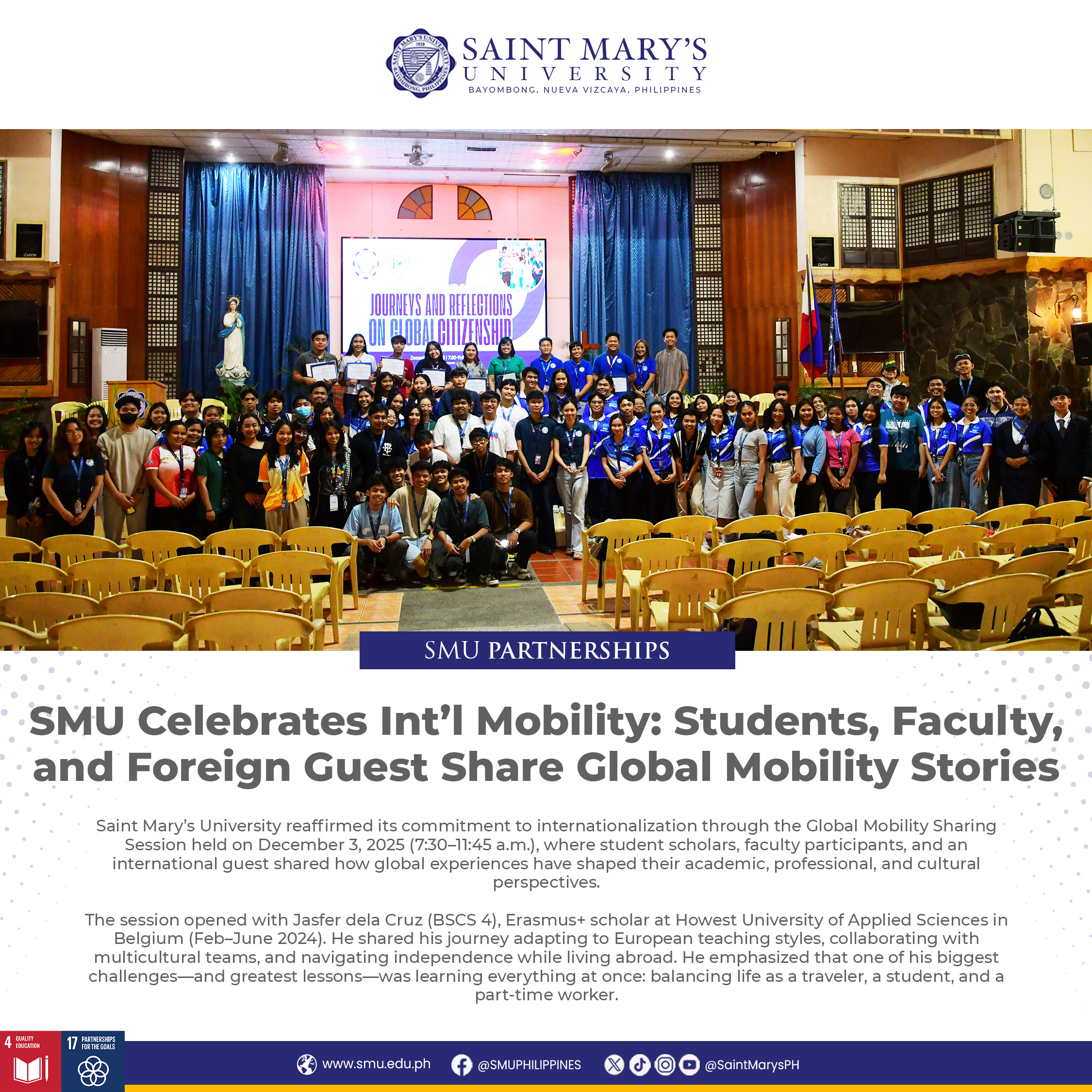 SMU Celebrates Int’l Mobility: Students, Faculty, and Foreign Guest ...